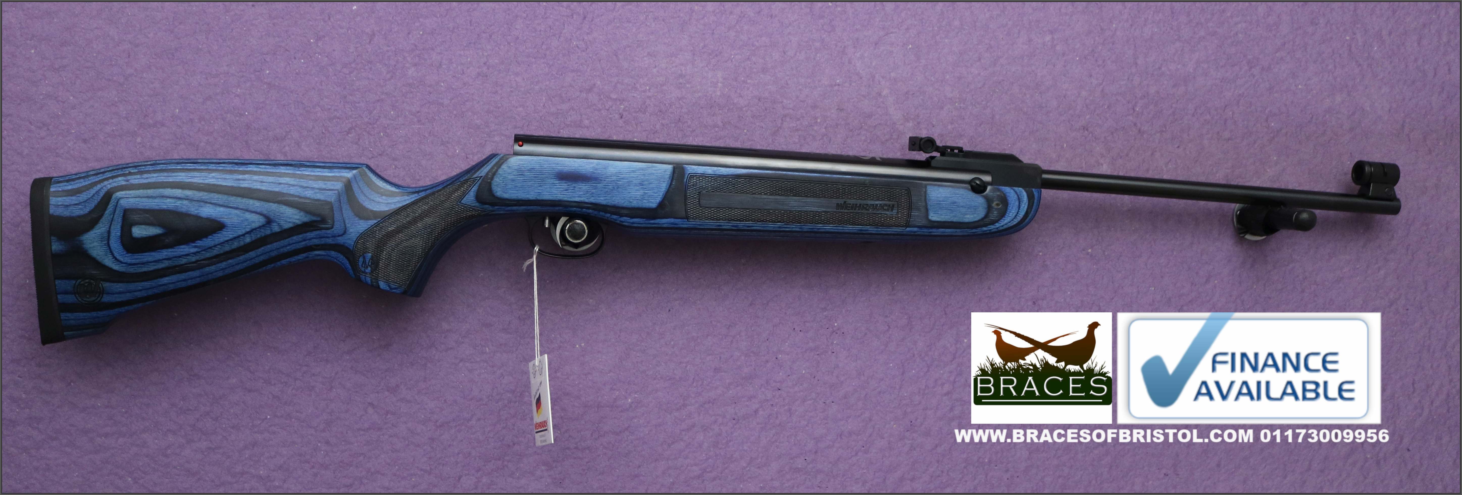 Weihrauch Hw 50 Jubilee Limited Edition Blue Laminate .22 - Braces of ...