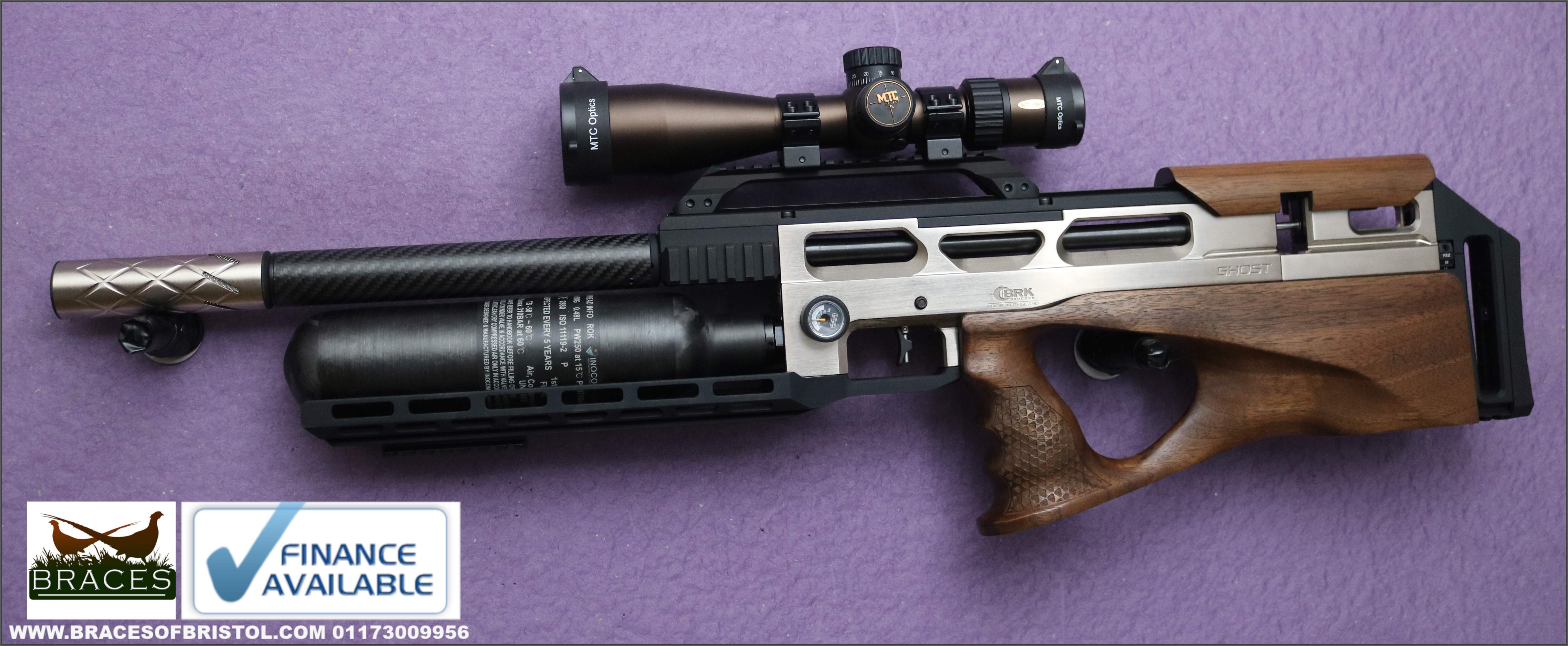 Brocock Ghost Plus Custom Monster Set Up Silver .177 - Braces of Bristol