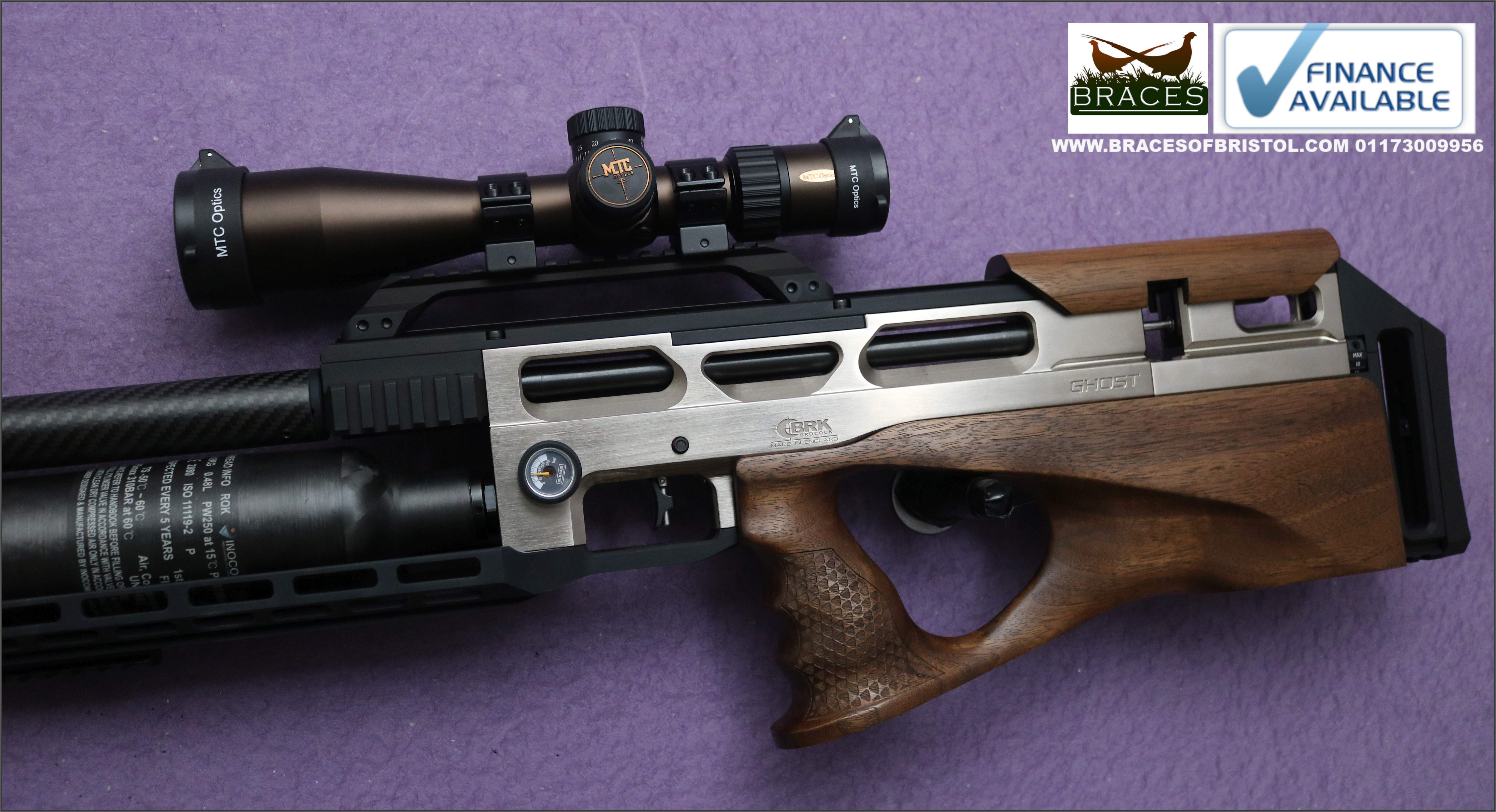 Brocock Ghost Plus Custom Monster Set Up Silver .177 - Braces of Bristol