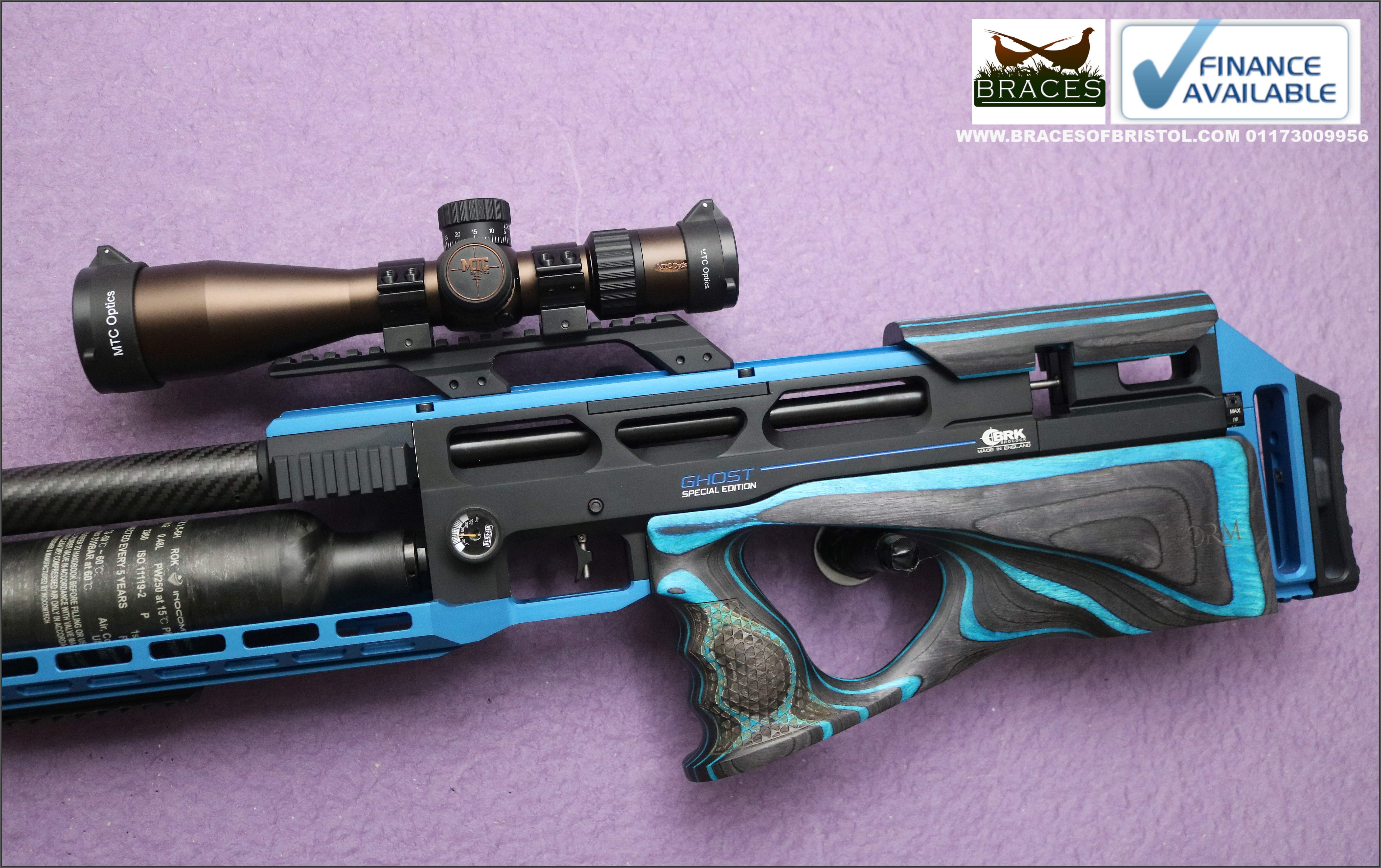 Brocock Ghost Plus Custom Monster Set Up Blue .177 - Braces of Bristol
